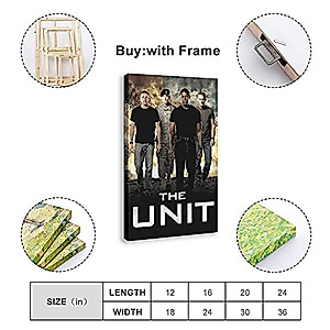 The Unit TV Series Poster Classic Restaurant Corridor Decoration 3 Canvas Poster Wall Art Decor Print Picture Paintings for Living Room Bedroom Decoration Frame:12×18inch(30×45cm)