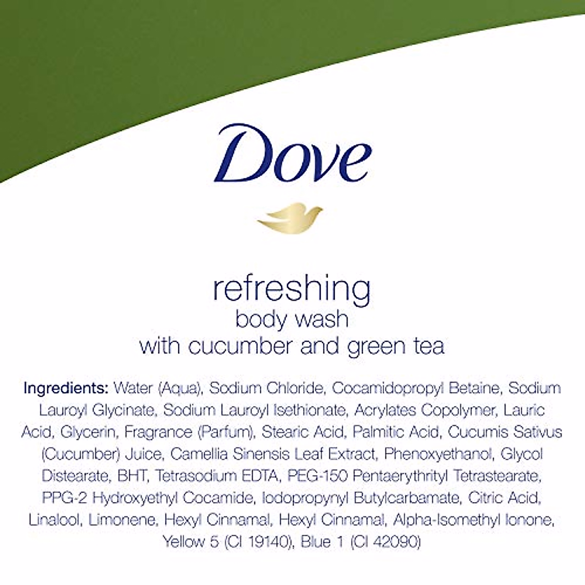 Dove Refreshing Body Wash Revitalizes and Refreshes Skin Cucumber and Green Tea Cleanser That Effectively Washes Away Bacteria While Nourishing Your Skin, 22 Fl Oz (Pack of 4)