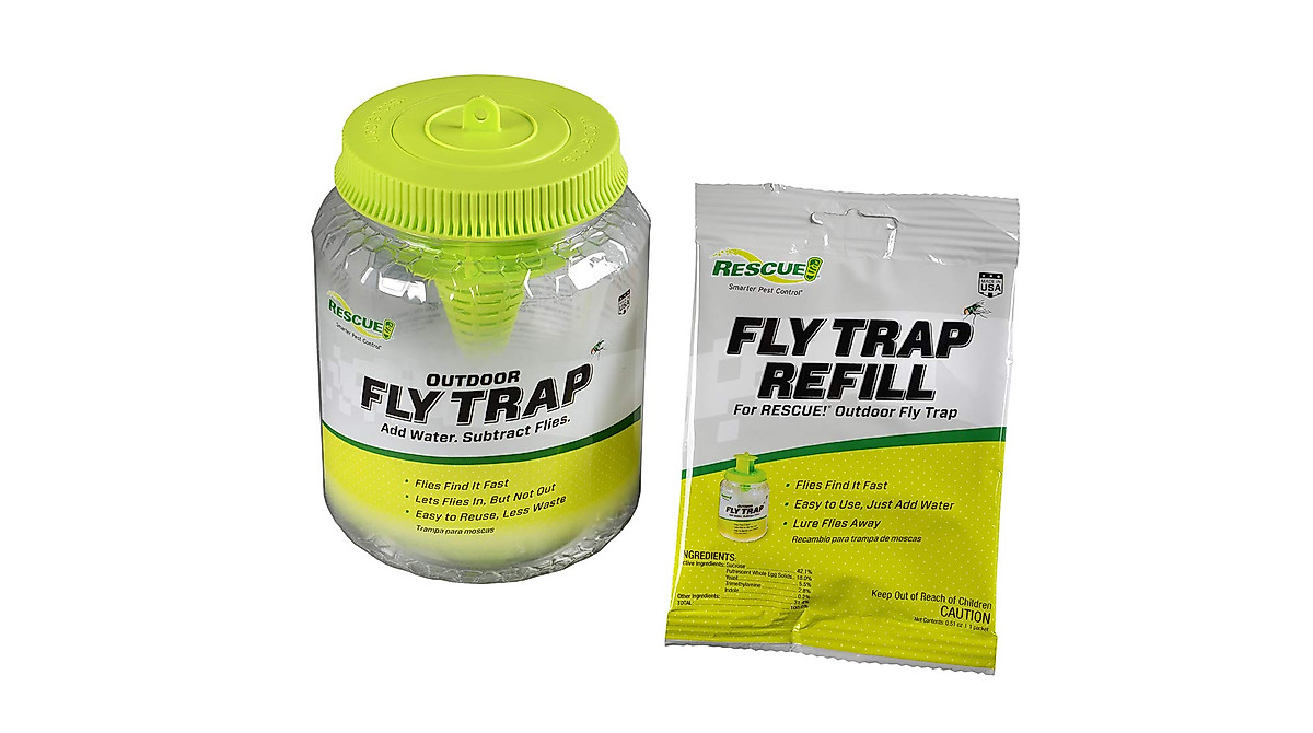 RESCUE! Outdoor Fly Trap: Reusable, Fast & Chemical-Free