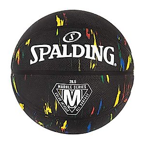 Spalding Marble Series Black Multi-Color Outdoor Basketball 28.5"