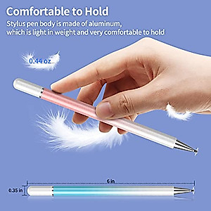 Stylus Pens for Touch Screens, 2 in 1 Magnetic Disc Stylus Pen with Magnetic Cap, Compatible with All Touch Screens