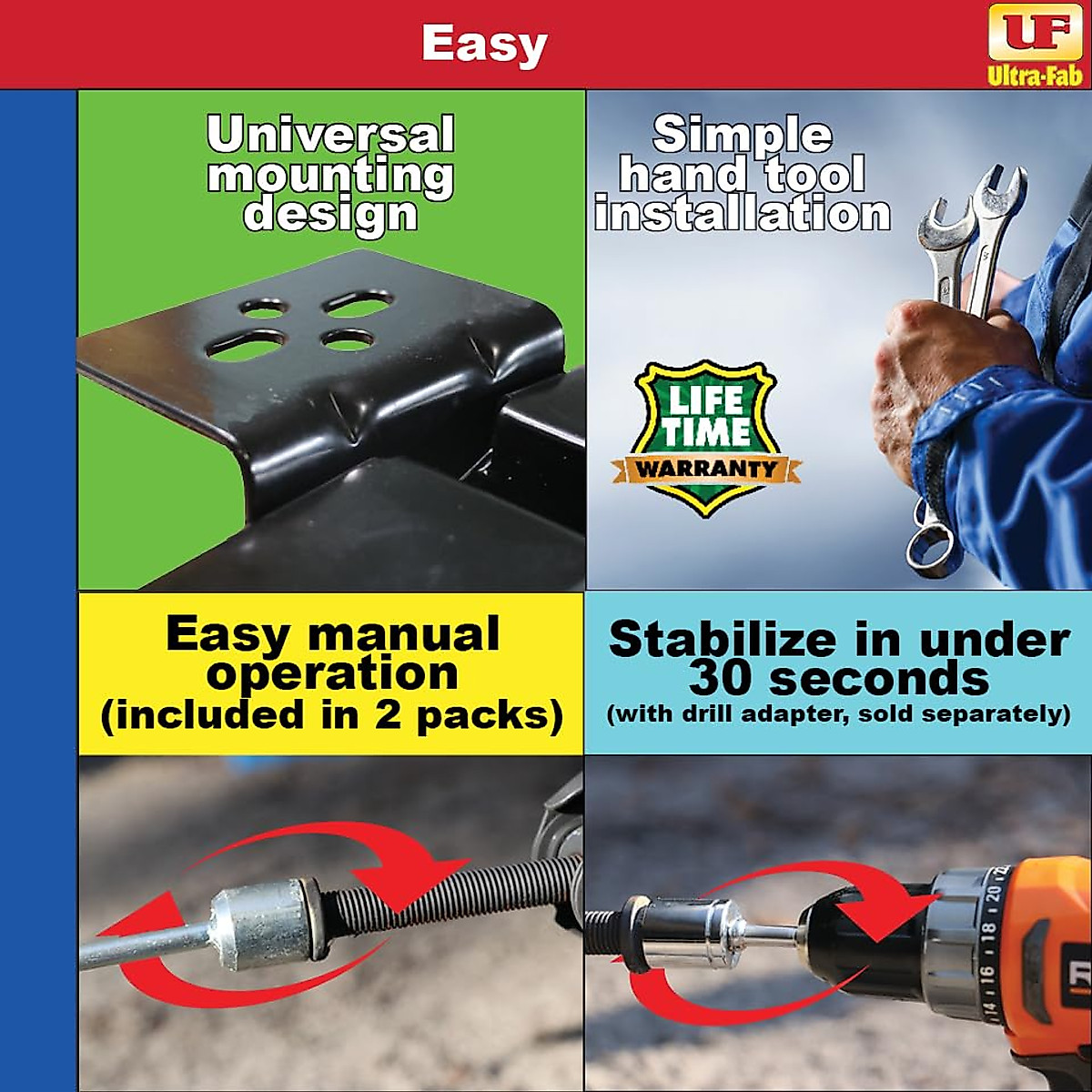 Ultra-Fab Products 48-979006 24" Ultra Scissor Jack