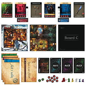 Hasbro Gaming Dungeons & Dragons: Bedlam in Neverwinter Board Game, Escape Room, Cooperative Strategy Games for Ages 12+, 2-6 Players, 3 Acts Approx. 90 Mins Each