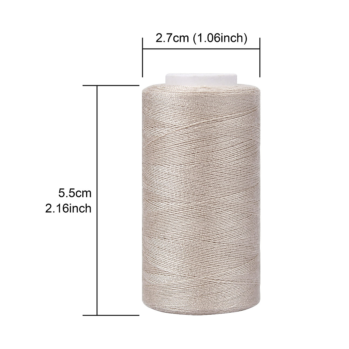 Ryalan 12 Color Set of Polyester All-Purpose Sewing Threads Prewound Bobbin Thread Plastic for Embroidery and Sewing Machine DIY Embroidery Thread Sewing Thread 382 Yards/350 m Each (12 pieces)