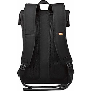 Voyager Backpack, Laptop Daypack, Water-Resistant 600D Polyester #SP4111 (Black)