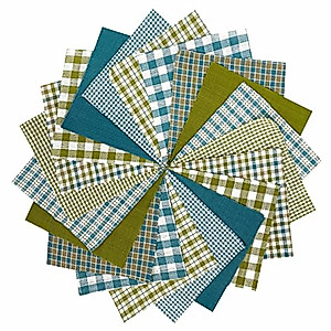 40+ Bluegrass Charm Pack, 5 inch Precut Cotton Homespun Fabric Squares by JCS