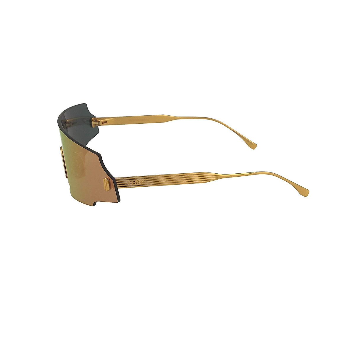 FENDI Shield Sunglasses FF0440S 0000J Gold 99mm 440