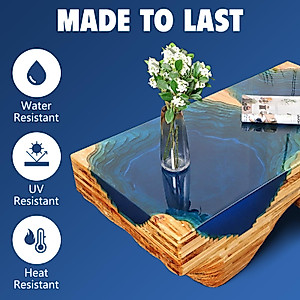 Deep Pour Epoxy Resin 0.75 Gallon, 2 to 4 Inch Depth Clear Epoxy Resin Kit, Bubble Free, Low Odor 2:1 Casting Resin for Table Top, Countertop, River Table, Wood Filler, Bar Top