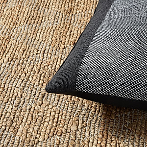 TOWN & COUNTRY TERRA Alara Indoor/Outdoor Decorative Pillow, 14"x20", Black/Ivory