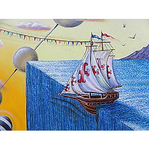 Joseph KALIHER (Texas 1970) ALLEGORY of a WALK YONDER THE NEW WORLD ORDER 50x50