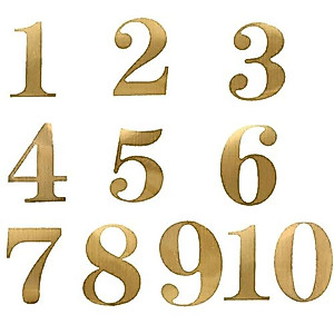 Wedding Party Number Stickers for Table Card Accessories Decorative self-adhensive Number Sticker 1-10