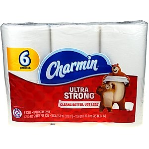 Charmin Ultra Strong Bathroom Tissue - 6 Jumbo Rolls