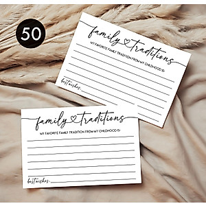 All Ewired Up 50 Family Traditions Baby Shower Games - Minimalist - Unisex Girl or Boy Babies, Baby Shower Advice, Wishes for Baby Fun Gender Neutral Party (50-Cards)