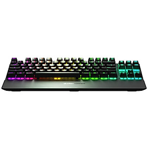 SteelSeries Apex 7 TKL - Mechanical Gaming Keyboard - OLED Display - Brown Switches - American (QWERTY) Layout