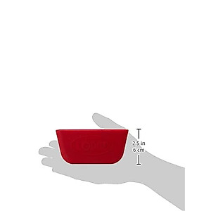Lodge BOLD Silicone Assist Handle Holder - Dishwasher Safe Hot Handle Holder Upgraded Design for Lodge BOLD Products Only - Heat Protection Up to 450° - Vibrant Red