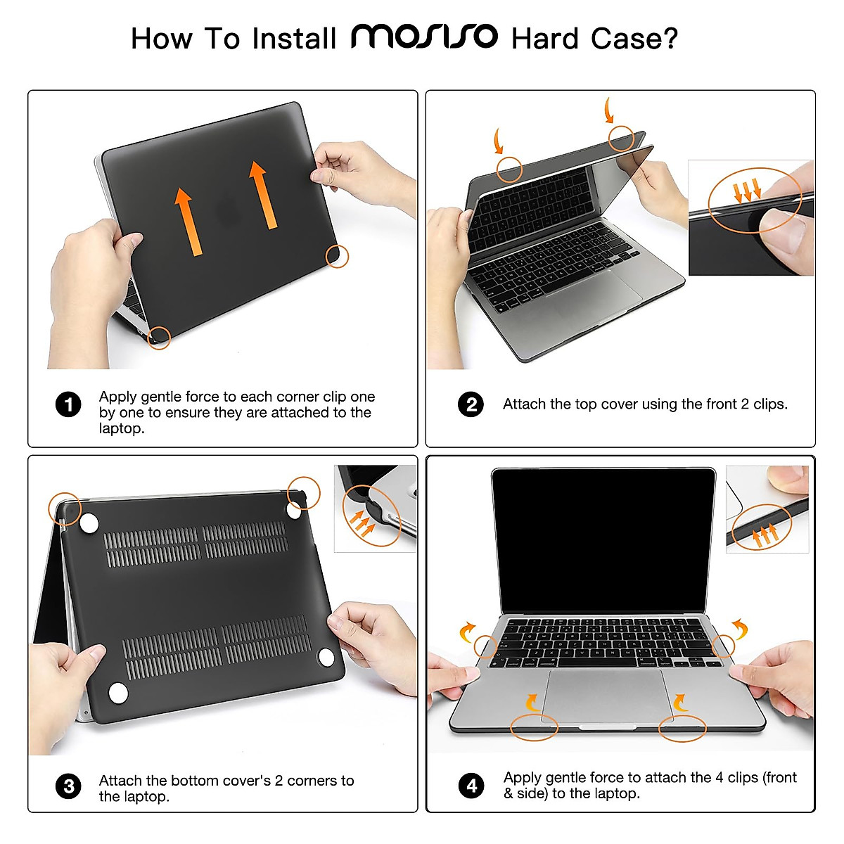 MOSISO Compatible with MacBook Air 13.6 inch Case 2022 2023 Release A2681 M2 Chip with Liquid Retina Display Touch ID, Plastic Hard Shell&Keyboard Cover&Screen Protector&Storage Bag, Crystal Clear