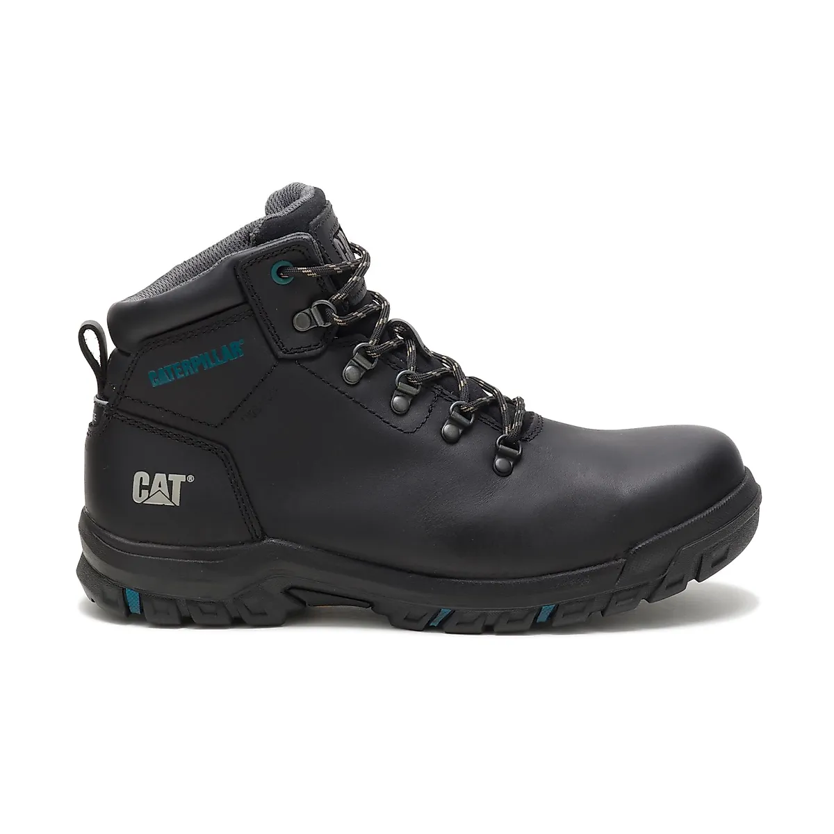 Cat Footwear Women's Mae Waterproof Steel Toe Work Boot, Black, 7.5