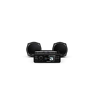 Rockford Fosgate HD9813SG-STAGE1 Digital Media Receiver & Two Speakers Kit for 1998-2013 Harley-Davidson Street Glide