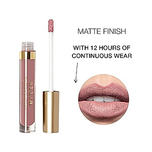 stila Stay All Day Liquid Lipstick, Matte Long-Lasting Color Wear, No Transfer or Bleed Hydrating & Lightweight with Vitamin E & Avocado Oil for Soft Lips Perla, .10 Fl. Oz.