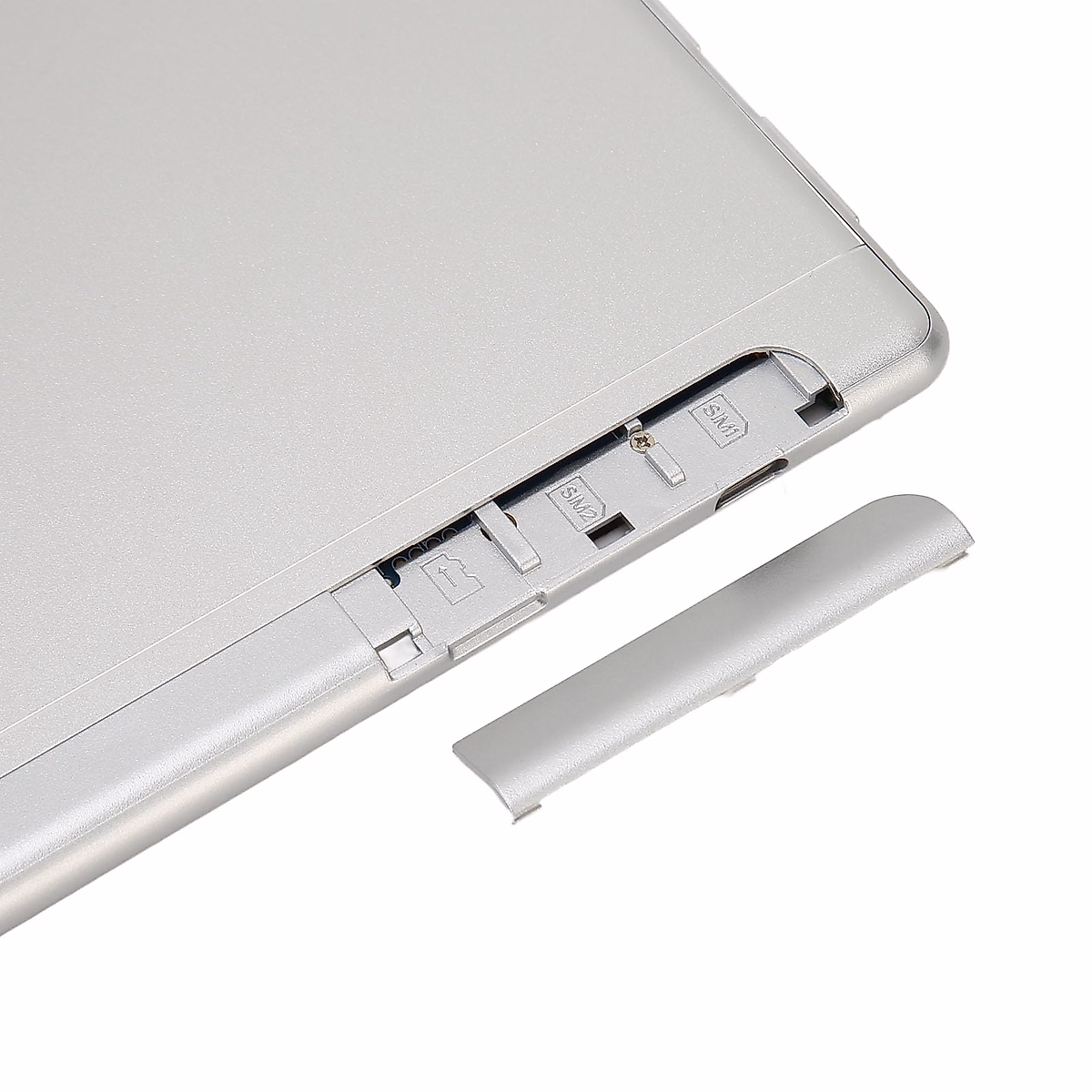 DAUERHAFT Office Tablet, US Plug 100‑240V Tablet PC 6GB RAM 128GB ROM 4G LTE 5G WiFi 3 Card Slots for School (Silver)