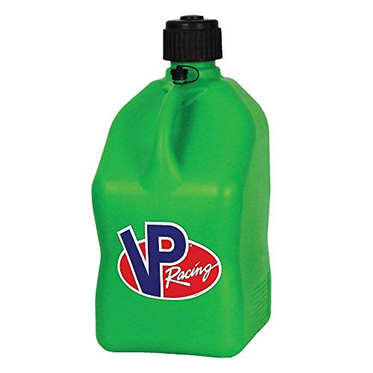 VP Racing Fuels Motorsport 5 Gallon Square Plastic Utility Jug Green & 14 Inch Hose