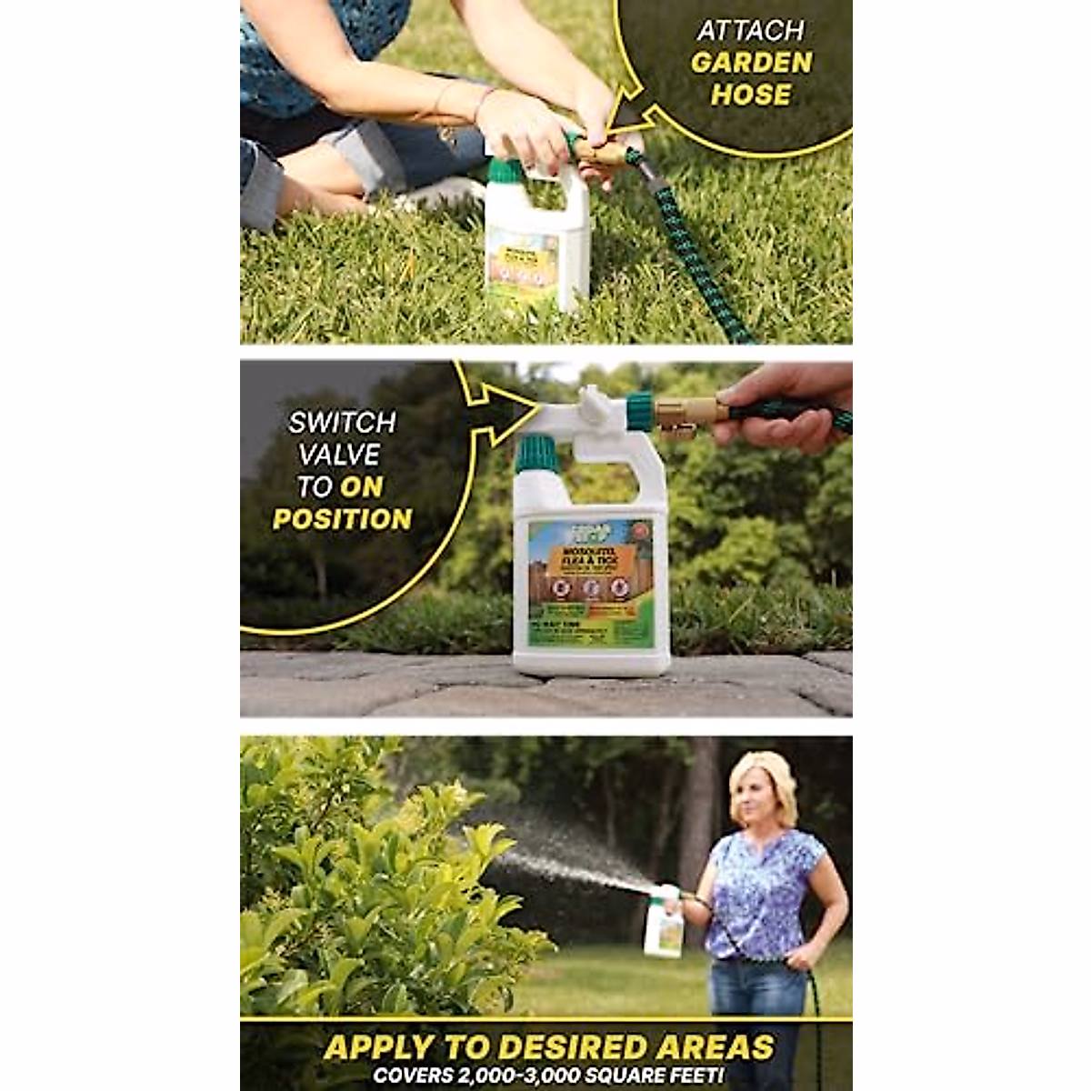 CedarStop 32 Ounce Essential Oil Yard Spray - Plant Based Flea, Tick And Mosquito Repellent Pest Control Spray Treatment And Insect Killer - Safe Around Kids, Pets, And Plants - 2 Pack