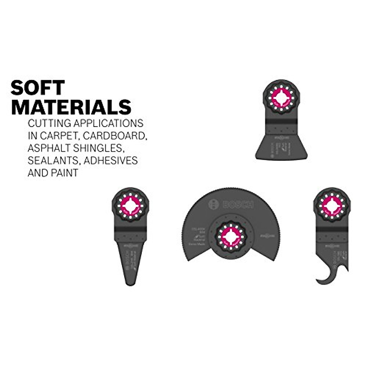 BOSCH OSM314K 1-Piece 3-1/4 In. StarlockMax Oscillating Multi Tool Soft Materials High-Carbon Steel Sealant Knife for Extreme-Duty Applications in Removing Sealants