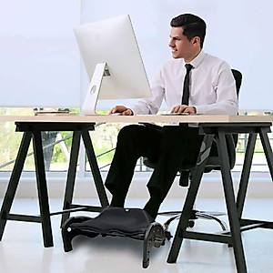 Scalebeard Rocking Foot Rest for Under Desk at Work,Two Mode of Use Footrest with Removable Warmer Feet Pocket for Home,Office,Gaming,Computer,Ergonomic Foot Stool with Massaging Beads for All Seasons