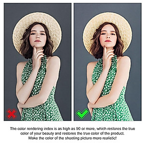 LED Video Light with 3 Cold Shoe, PULUZ on Camera Video Light LED 49 3W Dimmable Video Splicing Fill Light with 1/4" Thread for Canon for Nikon for Sony and Other DSLR Cameras