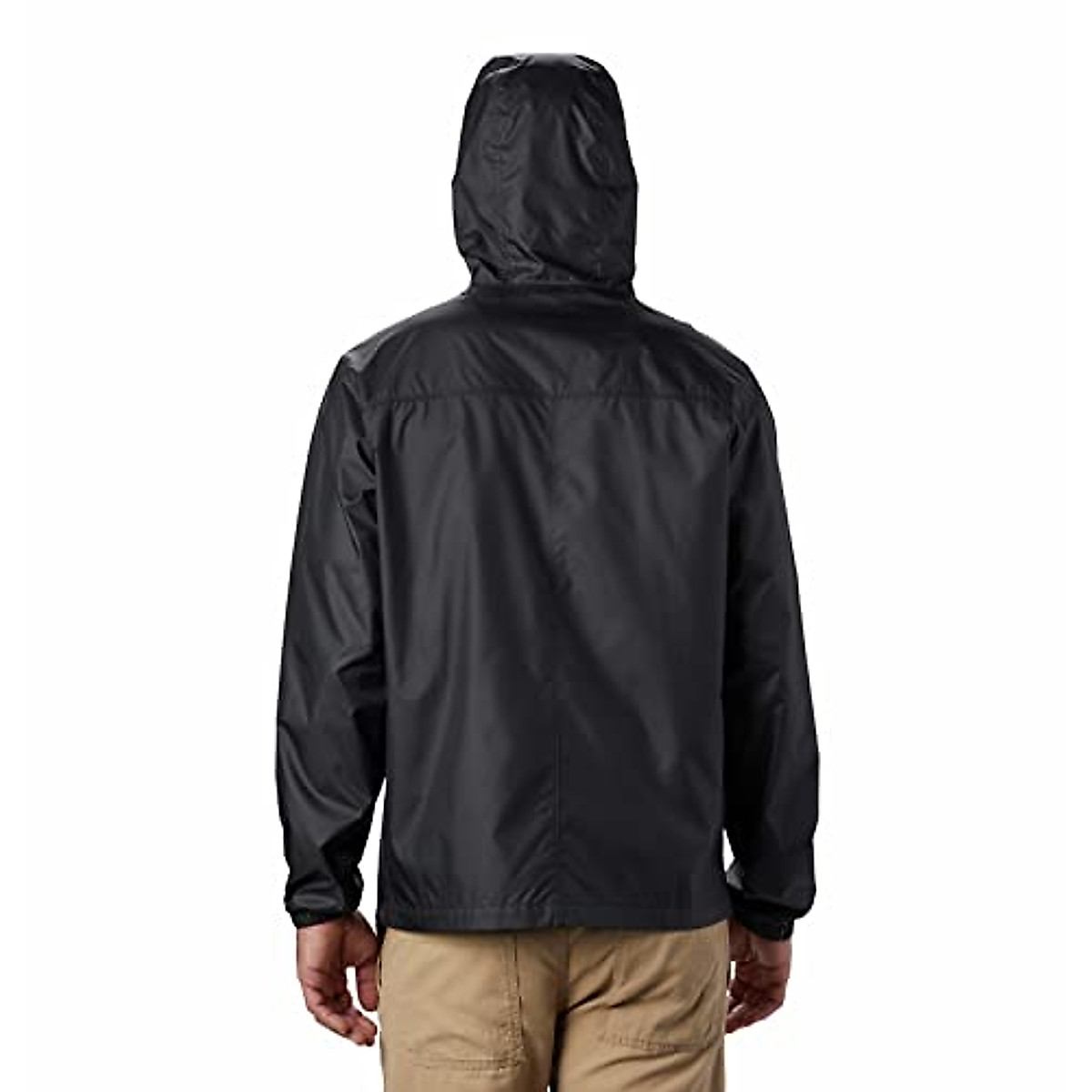 Columbia mens Flashback Windbreaker Jacket, Water Resistant Jacket, Black, Medium US