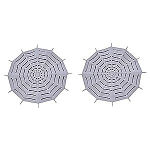 Outanaya 5pcs Hair Stopper Sink Sewer Filter Spider Web Shaped Filter Strainer Floor Drain Stopper Kn Filter Drainer Filter Drain Filter Screen Basket Bathtub Plug Hair Receiver Drain Plug
