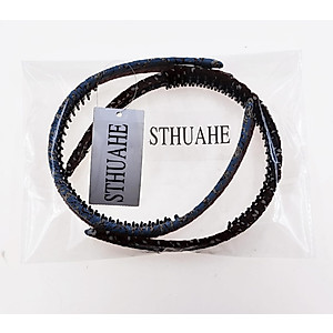 STHUAHE4PC Multicolor Protection Resin Teeth Comb Hair Hoop Hairband Headband Hair Accessories for female by Beauty hair (4 Colors)