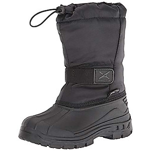 Arctix Kids Powder Winter Boot, Black, 12 Little Kid