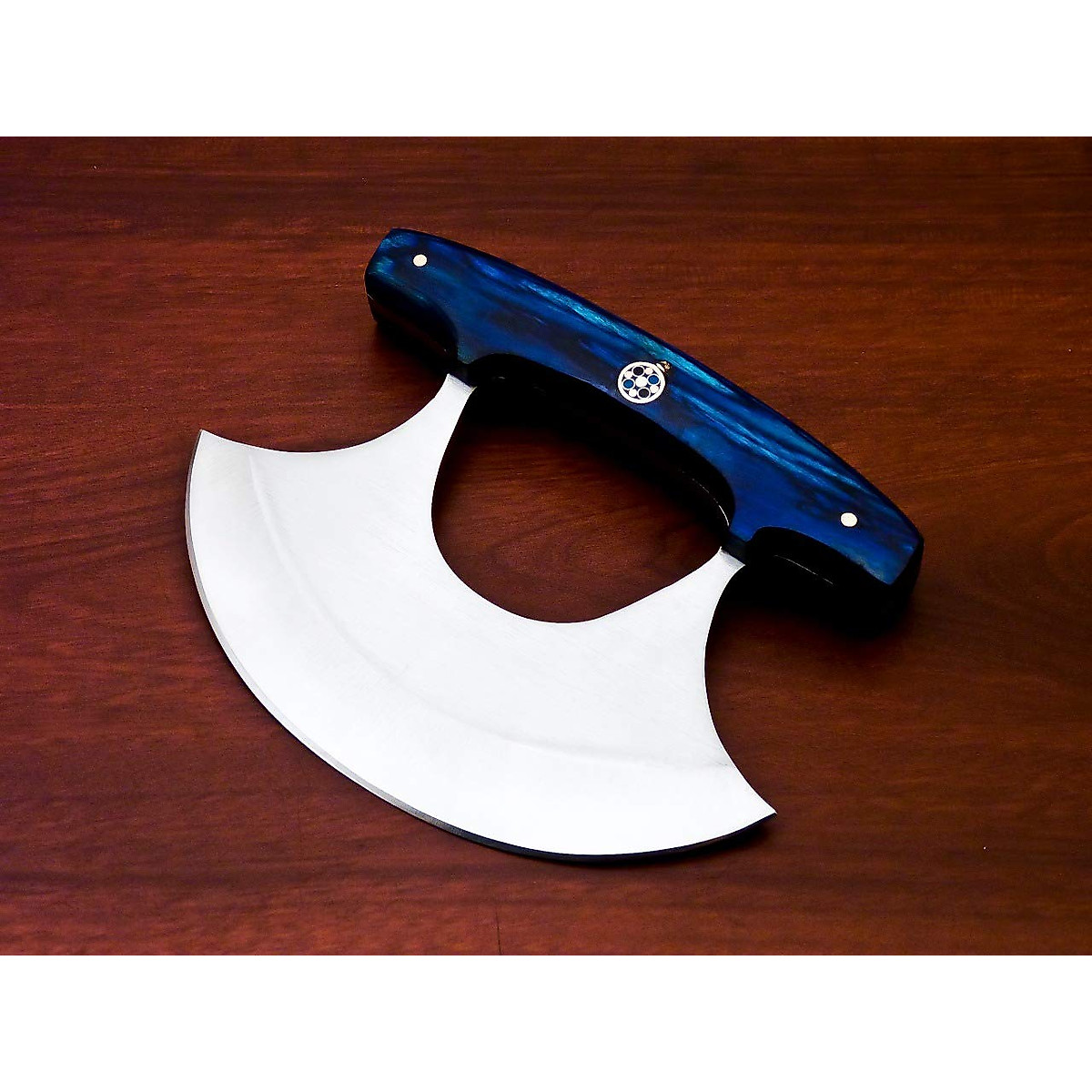 Handmade D2 Steel Chef Kitchen Ulu Knife Heavy Duty D2 Steel Comes With Leather Sheath Full Tang 1085