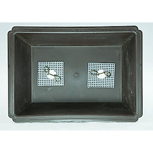 US Made 2 Plastic Drainage Mesh/Screen/Net for Potted Plants, Bonsai Pot & Home Garden Planter - 10.5"x 13.5" White