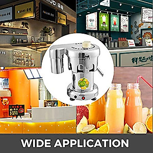 VBENLEM Commercial Juice Extractor Heavy Duty Juicer Aluminum Casting and Stainless Steel Constructed Centrifugal Juice Extractor Juicing both Fruit and Vegetable