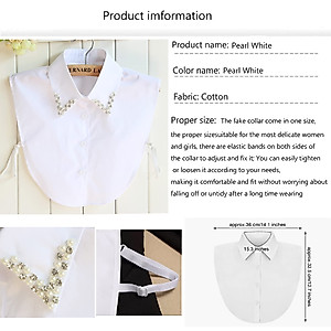 WENLOOY Fake Collar Detachable Blouse Dickey Collar Half Shirts Faux False Collar for Women & Girls Favors