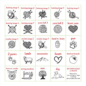 Custom garment labels, leather labels, personalized logo tags, clothing leather labels, knitting tags, labels for crochet products, 25 pc