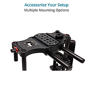 Filmcity Power Video Camera Cage Rig for DSLR/DSLM Cameras. Ergonomic & Secure Support, Adjustable Grip Handles. Quick Mounting, Multiple Accessory Threads, 1/4"-20 & 3/8"-16 Tripod Threads (FC-CTH)