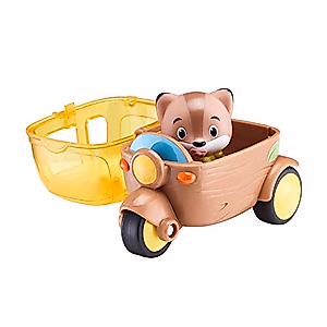 Fat Brain Toys Timber Tots Side Car - Imaginative Play Motorcycle for Ages 2+