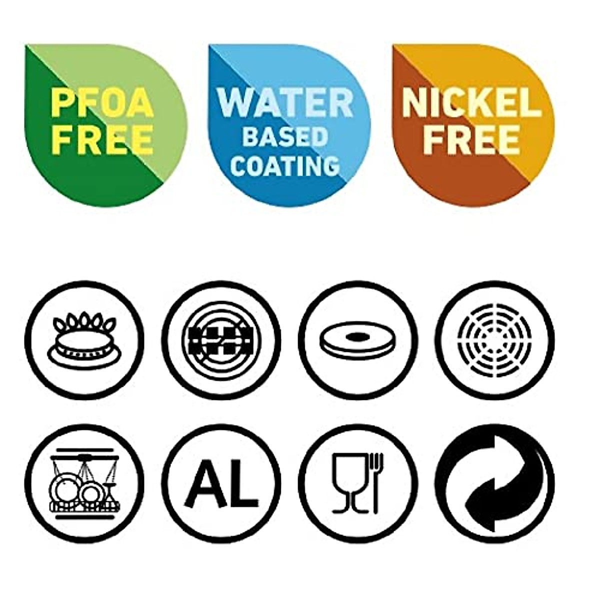 Flonal Pietra Viva Stone Effect Rectangular Baking Pan Aluminum, 9.84-inches, Clear