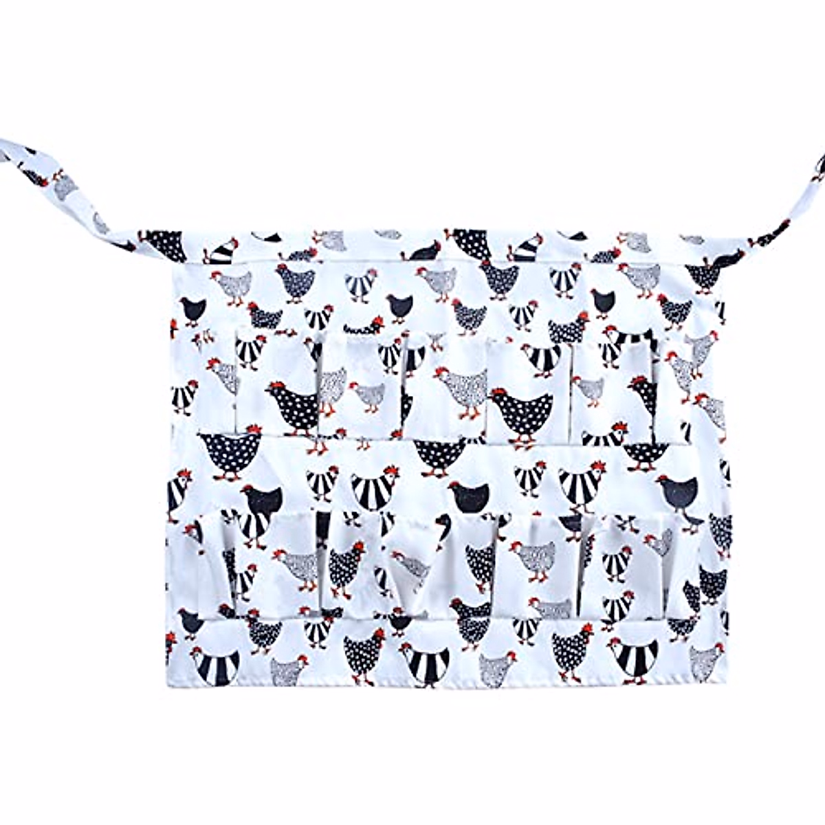 Egg Collecting Apron Chicken Egg Apron for Fresh Eggs Holder Deep Pocket Gifts for People with Chickens Coop Accessories for Housewife