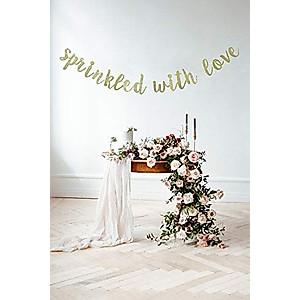 Sprinkled With Love Banner, Baby Shower Banner, It's A Girl Banner, Baby Shower Garland Sign, Baby Sprinkle Banner