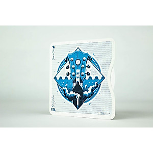 Theo Wheel - Music Theory Made Simple (Blue - Blues) - Circle of Fifths Educational Tool, Learn Major & Minor Chords for Guitar, Made In The USA - Version 2