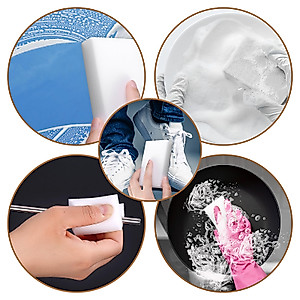 COMNICO 10 Pack Magic Sponge Cleaning Supplies Scrub Dish Dust Products Cleaner Professional Commercial Scrub Sponge for Kitchen Bathroom Bathtub Toilet Sink Furniture Floor Wall
