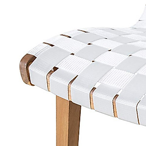 Christopher Knight Home Charlotter Outdoor Lounge Chair, White + Teak