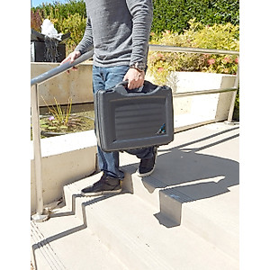 CASEMATIX Portable Printer Carry Case Compatible with HP Officejet 250 Wireless Mobile Printer, Ink Cartridges and Power Cable