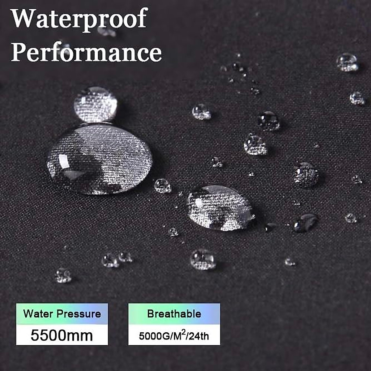 Gash Hao Mens Snow Ski Waterproof Softshell Snowboard Pants Outdoor Hiking Fleece Lined Zipper Bottom Leg (180Grey, 36W x 30L)