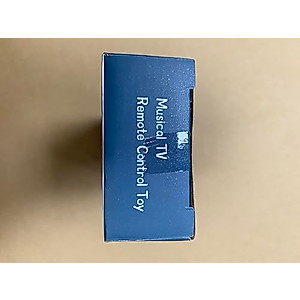 Baby Realistic TV Remote Control Toy with Light and Sound, Upgrade Adjustable Volume, Early Educational Musical Toys with 3 Language English,French and Spanish Gift Toy for 3+ Months Boys or Girls