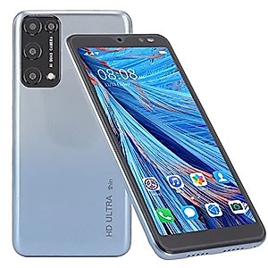 Diyeeni for Android 6 Smartphone, 5.45in Full Screen Cell Phone 2GB RAM 32GB ROM, 5MP Rear Camera Mobile Phone, for MTK6799 Quad Core CPU, 2200mAh Battery, Support Expansion 128GB(Gray)